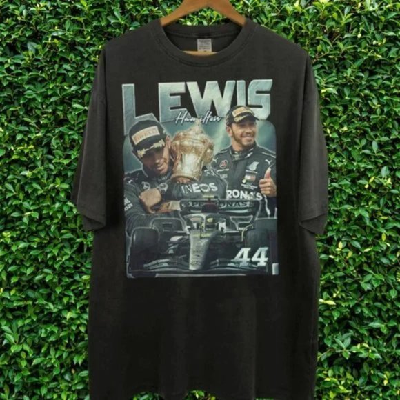 Tops | Retro 9s Lewis Hamilton Mercedes Amg Petronas F1 Team Shirt ...